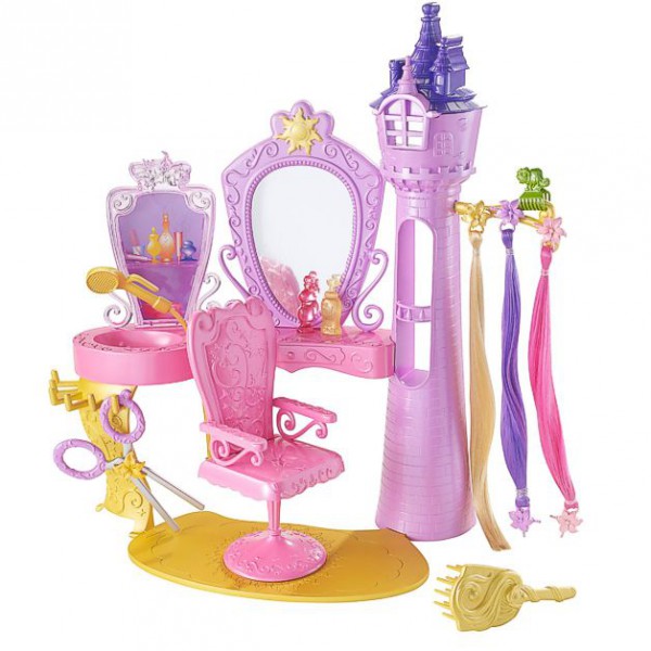Disney Princess Barbie Set Hair Salon Play Set Rapunzel Ebay